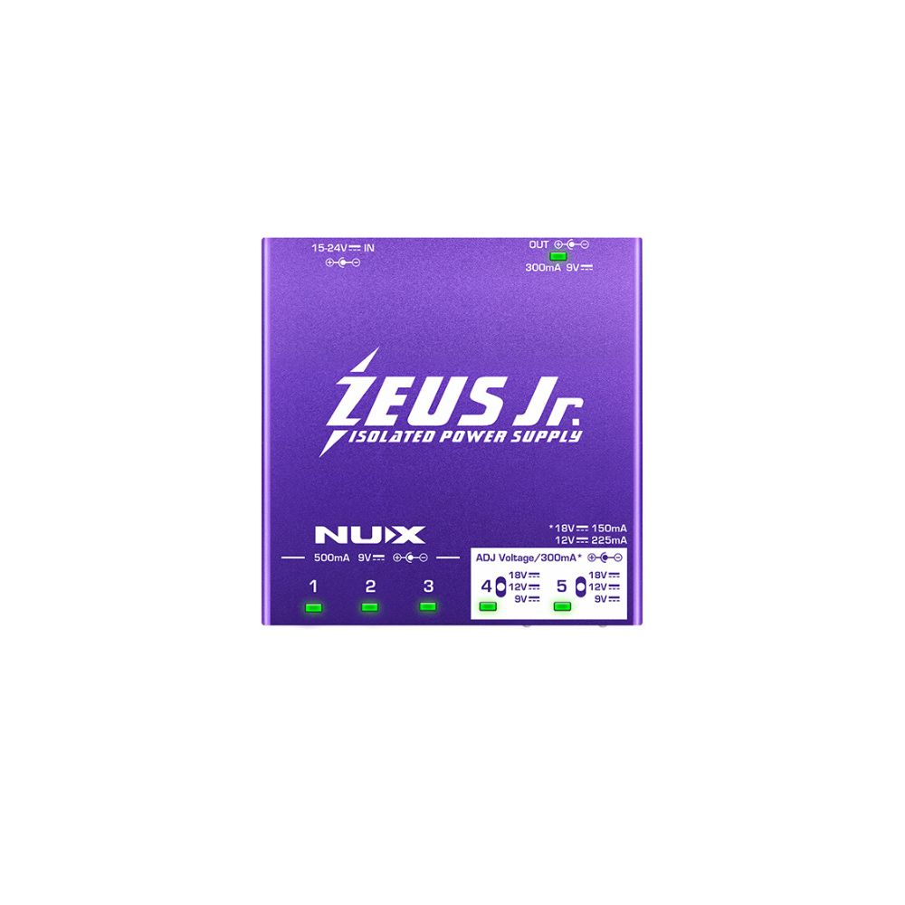 NUX NIP-Z6 Zeus Jr. Isolated Power Supply – Stompbox.in